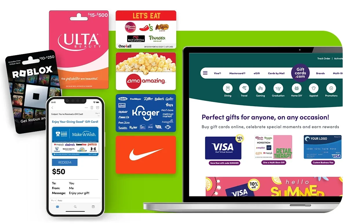 Gift Cards | eGifts | eCodes | Gift card programs | BHN